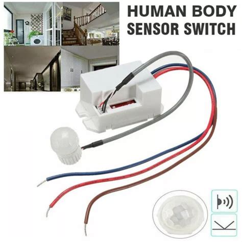 Human Body Induction Motion Sensor Switch Infrared Pir Detector On Off