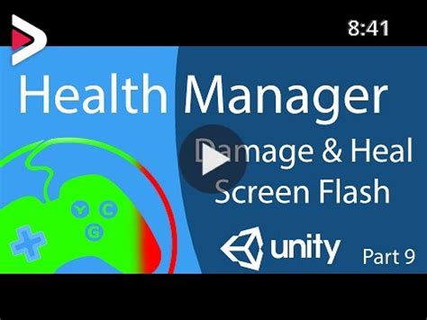 Control character health in Unity Part Flashing Screen when Damaged or Healed دیدئو dideo