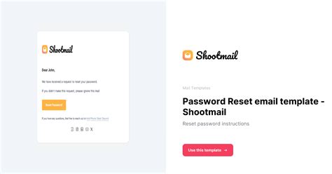 Password Reset Email Template Shootmail