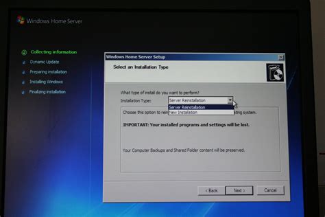 Using Server Recovery On A DIY Windows Home Server MediaSmartServer Net