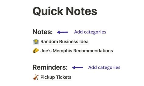Notion Quick Notes My Best Tips And How To Create One Focused Bee