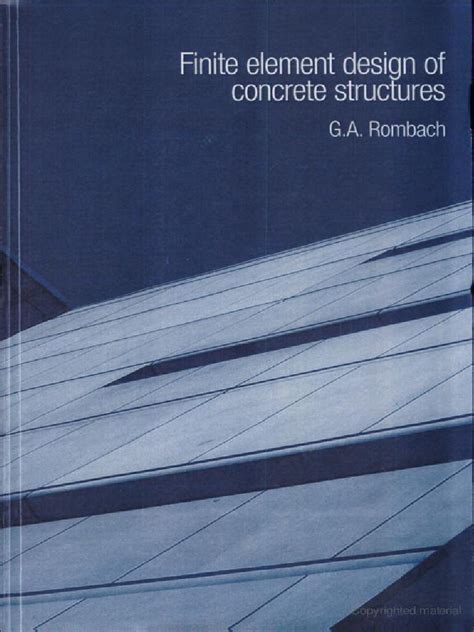 Finite Element Design Of Concrete Structures Pdf Technology And Engineering