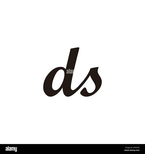 Letter Ds Connect Geometric Symbol Simple Logo Vector Stock Vector