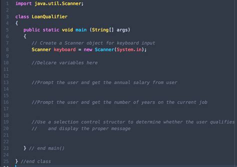 Solved Loan Qualifier Program Look At Program 4 10 On Page