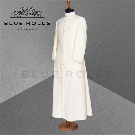 Blue Rolls Catholic Priest Cassock Traditional Clergy Vestment Custom