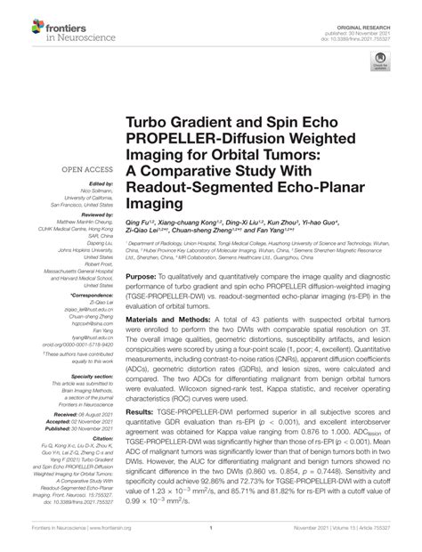 Pdf Turbo Gradient And Spin Echo Propeller Diffusion Weighted Imaging