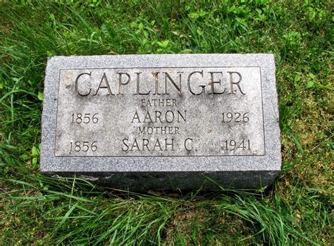Aaron Caplinger 1856 1926 Find A Grave Memorial