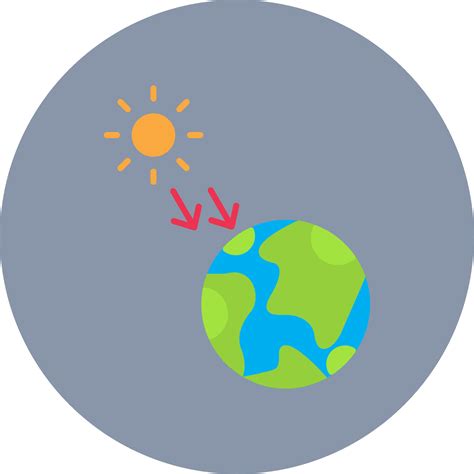 Solar Radiation Flat Circle Icon 37440371 Vector Art At Vecteezy