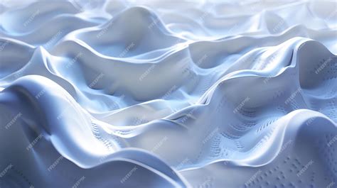 Premium Photo Soft Undulating Waves Of White Fabric Create A Mesmerizing Abstract Landscape