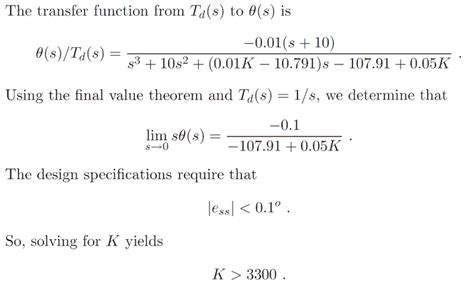 What Is The Steady State Tracking Error In Control Systems