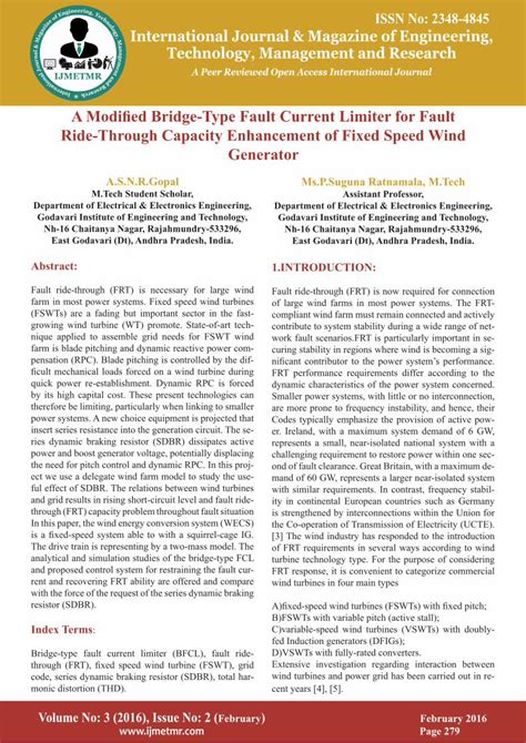 Pdf A Modified Bridge Type Fault Current Limiter For Fault
