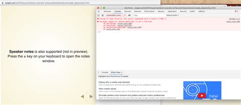 Presentation Speaker Notes Fail With A Given Error In The Console Issue Shd Wyy