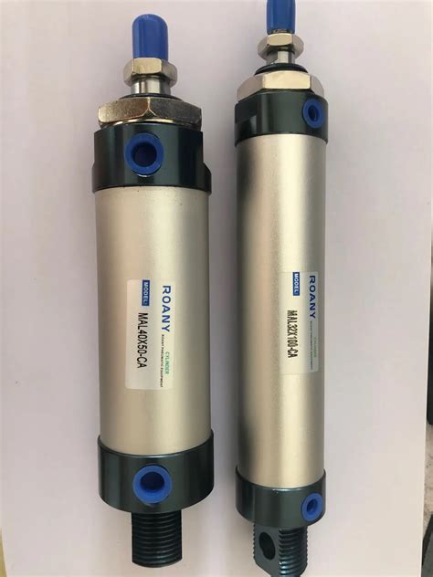 Mal40 미니 실린더 Ca 보어 40mm 스트로크 50mm 로드 싱글 더블 액션 공압 알루미늄 합금 공압 실린더공압부품 Aliexpress
