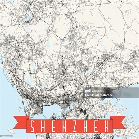 Shenzhen China Vector Map High Res Vector Graphic Getty Images