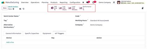 Work Centers In Odoo 17 Manufacturing Odoo V17 Enterprise Edition Book
