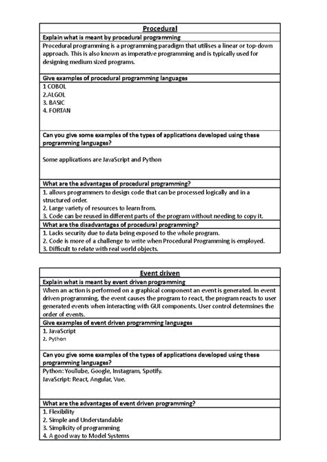 Unit 6 P1 All The Info Is On The Document Procedural Explain What