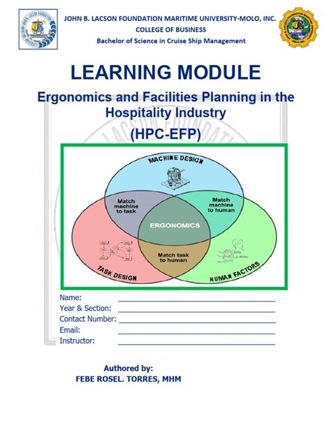 Hpc Efp Learning Module 1 Prelim 2 Pdf Human Factors And Ergonomics