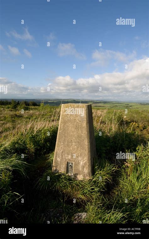 Ordnance Survey Trig Triangulation Point Concrete Post Trichrug