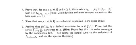 Solved 4 Prove That For Any A 0 1 And N 1 There Chegg Com