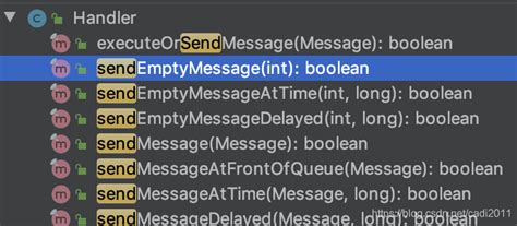 Android之handler源码分析（第二篇发送消息 ＞send系列方法）sendemptymessagedelayed Csdn博客