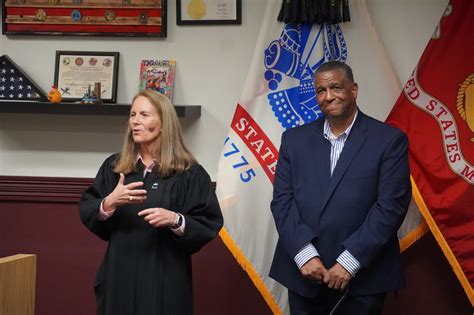 Moore Court Officials Celebrate Program That Helps Veterans Who Ran