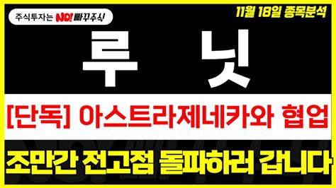 루닛 주가전망 아스트라제네카와 협업 조만간 전고점 돌파하러 갑니다 Youtube
