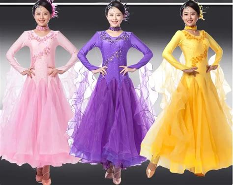 Rhinestone Ballroom Dress Viennese Standard Ballroom Plus Size Ballroom