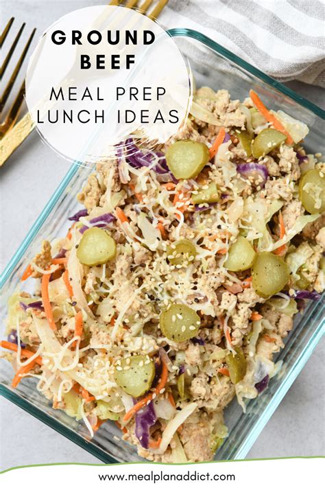 10 Ground Beef Meal Prep Lunch Ideas Meal Plan Addict