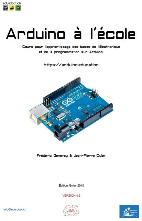 Arduino à Lécole Un Cours Gratuit Arduino Arduino Francais