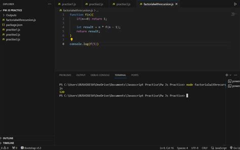 Rushikesh Nandkumar Powar On Linkedin Using Recursion Find Factorial