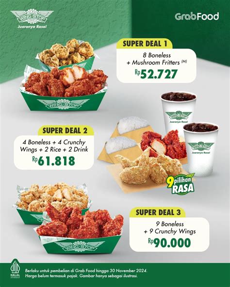 Promo Wingstop Paket Super Deal Mulai 52ribu Grabfood