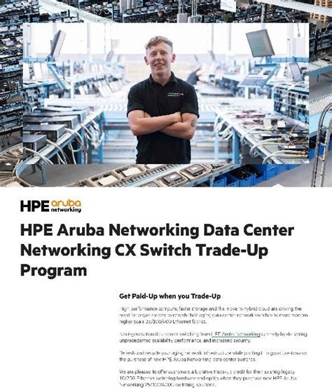 Hpe Aruba Networking Data Center Networking Cx Switch Trade Up Program
