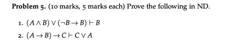 problem 5 1o marks 5 marks each prove the