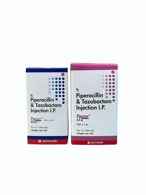 Pepar 4 5 Injection At ₹ 338 70 Vial Inj Piperacillin Tazobactam In Surat Id 2852860497173