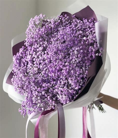 Букет фіолетової гіпсофіли - Доставка - Flowers De Lux