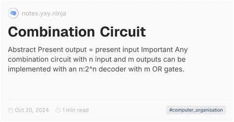 Combination Circuit Combination Circuit