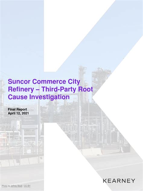 Suncor Commerce City Refinery Third Party Root Cause Investigation