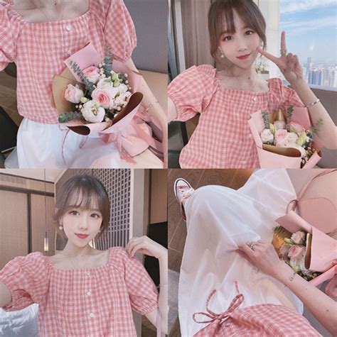 စက်ရုံဆိုင်များတွင် 2020 ဇကာ ငွေနှင့်အနီ အဖုံး ဝမ်း အကွက် ဂါဝန် ပူဖောင်း အင်္ကျီလက် နွေရာသီ အမ