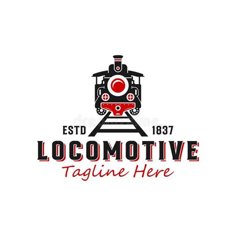 Locomotive Train Transportation Logo Stock Vector Illustration Of