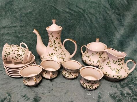 Кавовий сервіз Берізка на 6 персон на сайте для коллекционеров Violity Купить в Украине