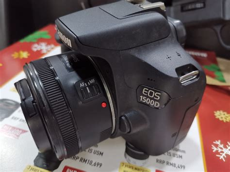 Canon EOS 1500D With EF 50mm F1 8 STM Photography Cameras On Carousell