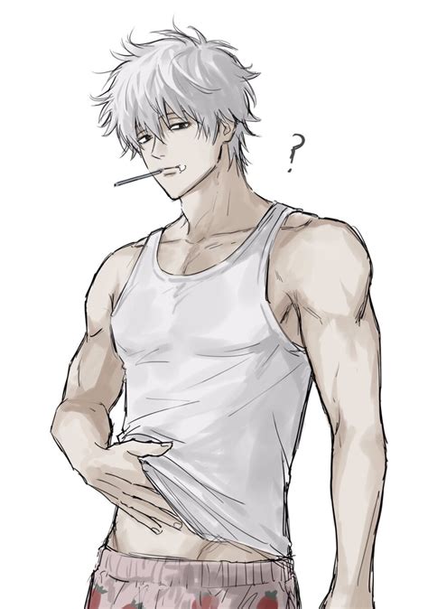 Sso S Sakata Gintoki Gintama Highres 1boy Adams Apple Black