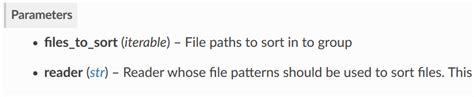 documentation bug group files keyword argument reader doc has sentence