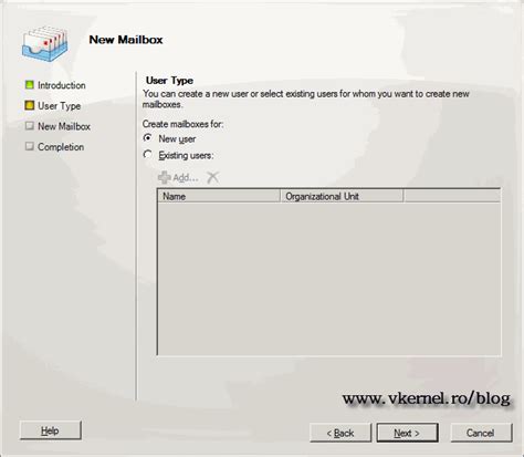 Create Exchange 2010 Mailboxes Using Exchange Management Console EMC Adrian Costea S Blog