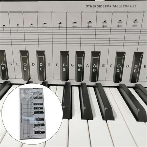 48 Keyboard Practice Set Practice Keyboard And Note Chart For Beginers