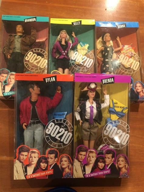 1991 Mattel Beverly Hills 90210 Dolls Complete Set Never Opened Rare