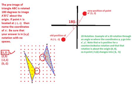 [solved] The Image Of Triangle Abc Is Rotated 180 Degrees To Image