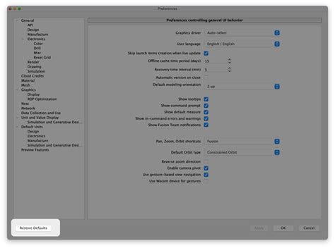 How To Reset Default Settings In Fusion PDO Knowledge