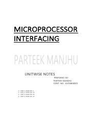 Introduction To Microprocessor Basics Operations And Structure Course Hero