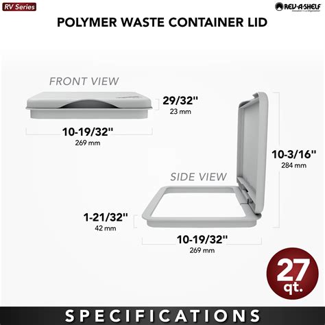 Waste Container Lids Rev A Shelf